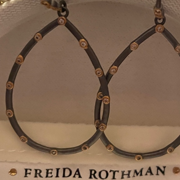 Freida Rothman | Jewelry | New Designer Freida Rothman Ministud Hoop Earrings | Poshmark